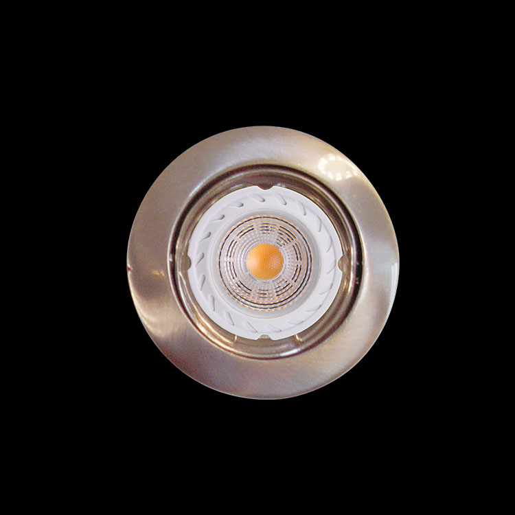 KLIGHT ELC-229/NM-GU - 230v 50W GU10 Aluminium Satin Tilt Down Light ...