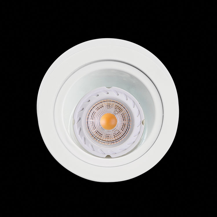 KLIGHT ELC-3390/WH - 230v 50W GU10 Aluminium Anti-Glare Wide Rim Down ...
