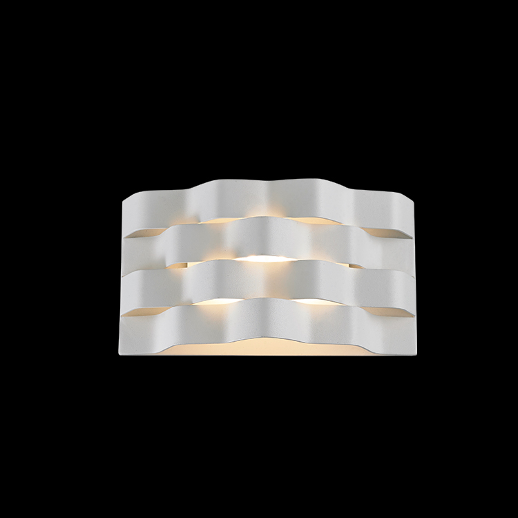M-LED-1401M/WH - 230v 6W LED Medium Ripple Wall Light - Led Technology SA