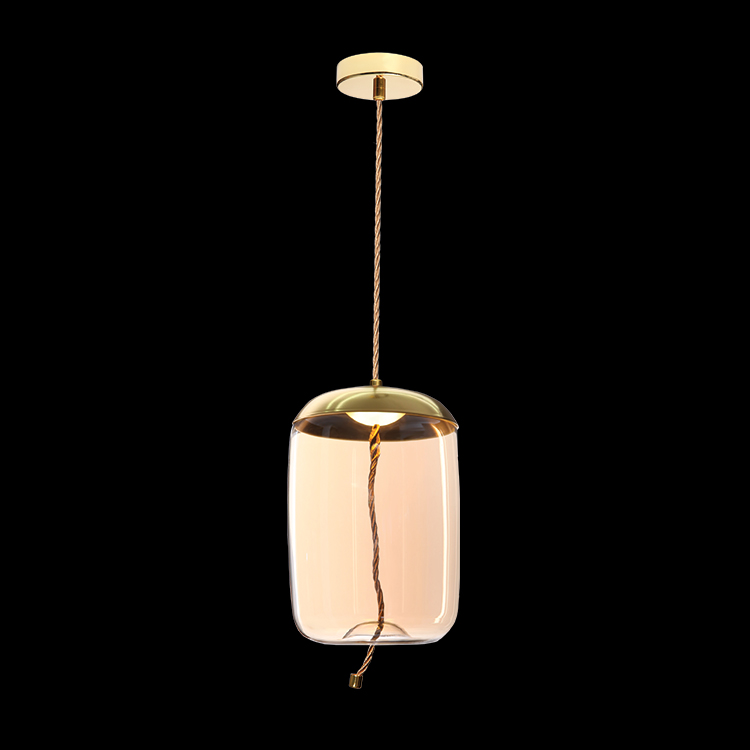 KLIGHT K-LED-9966B/AB - 230v 5W LED SMD Bee Hive Gold & Rope Pendant ...